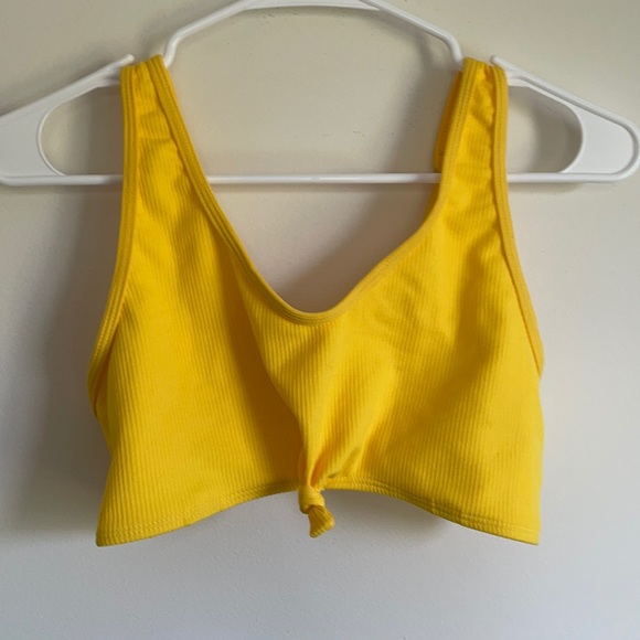 Swim | Yellow Bikini Set With Sports Type Top | Poshmark